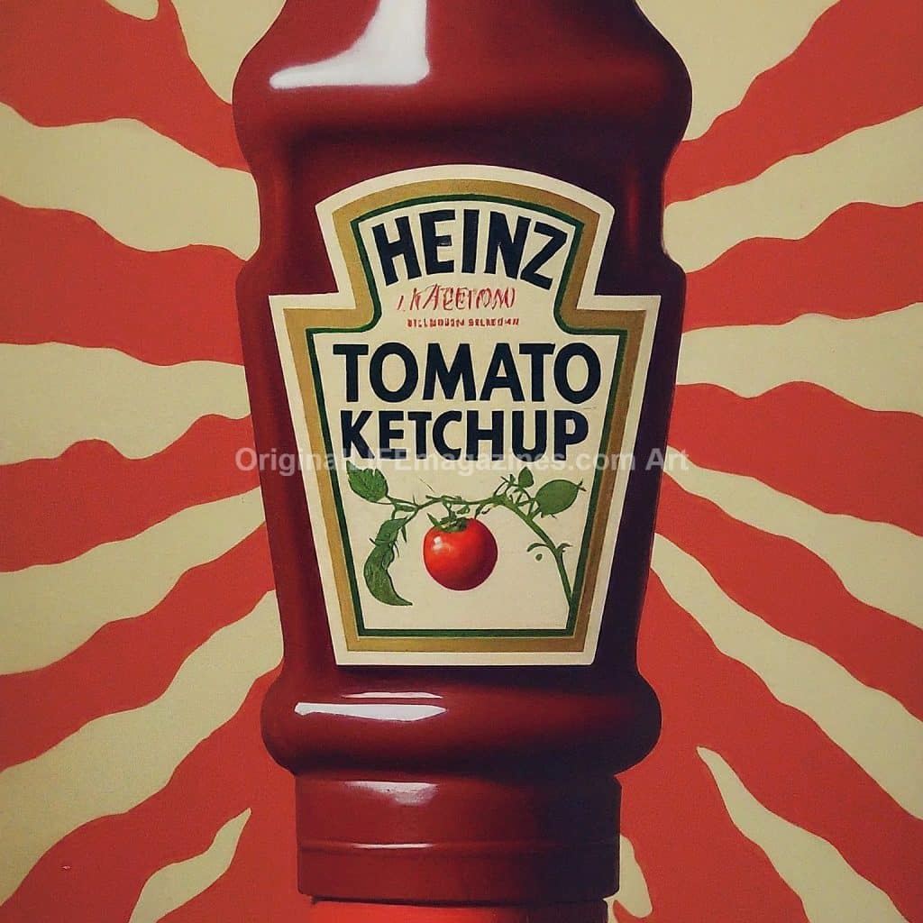 Original LIFE Magazines Art | Heinz Tomato Ketchup Closeup